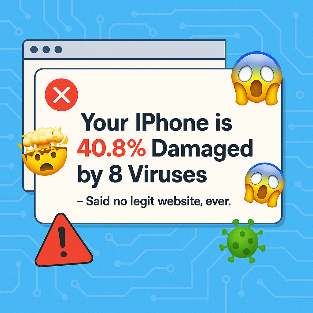 "Your iPhone Has 8 Viruses!" – Said No Legit Website Ever - TLMartin Ltd